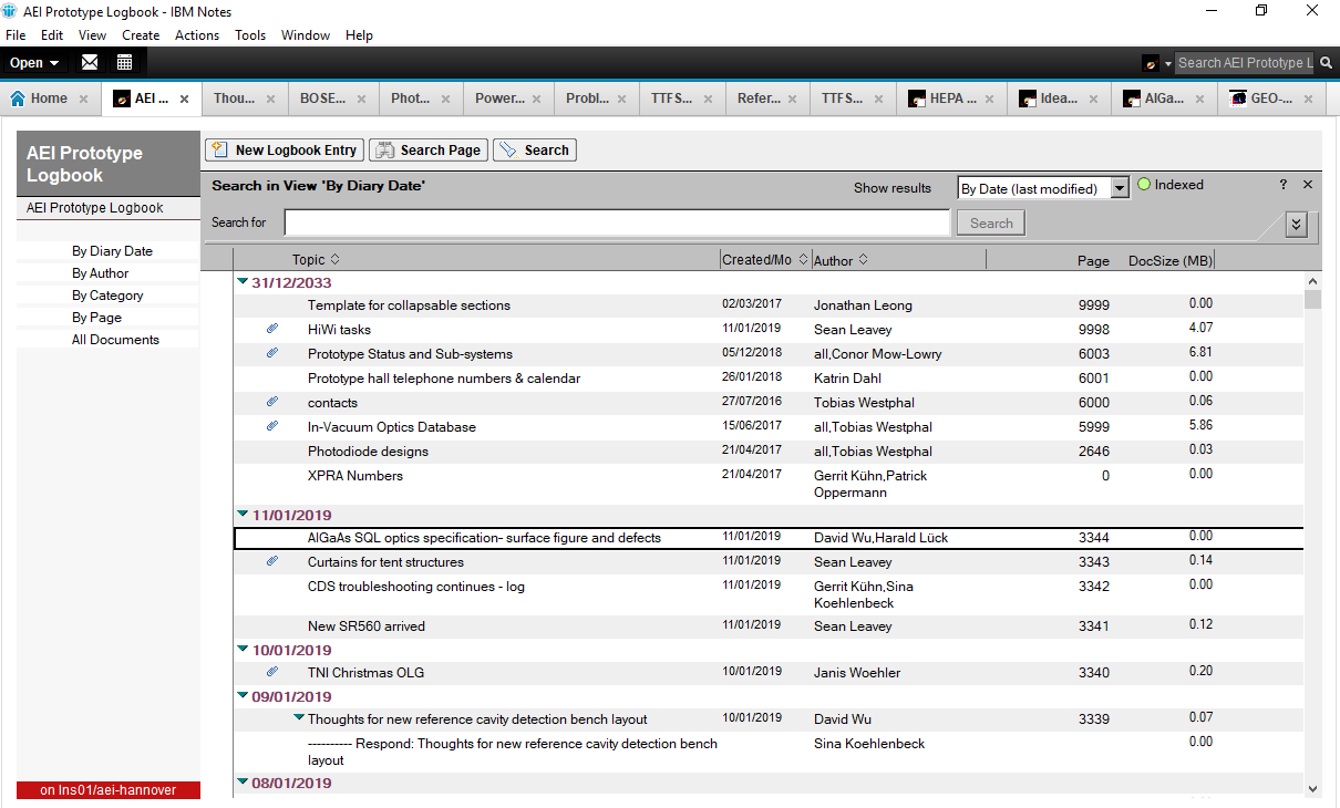 Electronic laboratory notebook software shootout – Academic Labbook Plugin